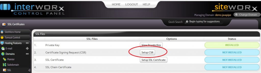 How To Install Ssl Certificate On Interworx Control Panel